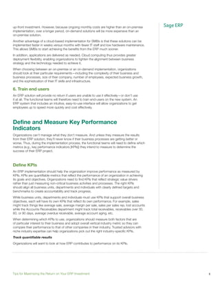 Maximizing Return on ERP Investment | PDF