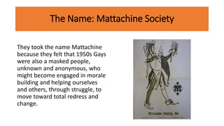 Homophile Movement Part 3 | PPTX