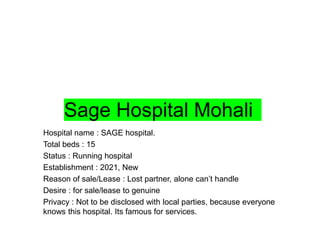 hospital Mohali | PPT