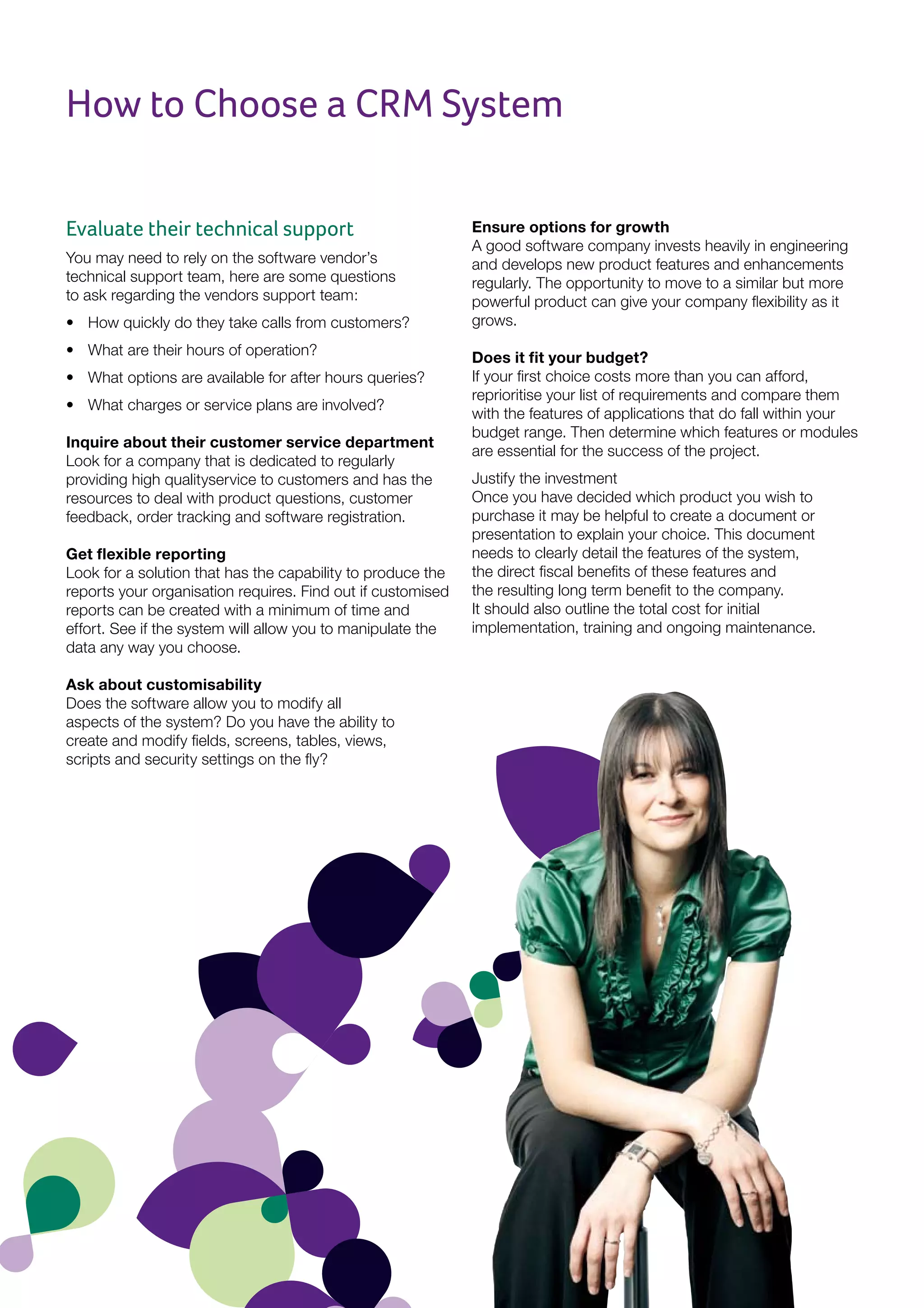 Sage - HOW TO CHOOSE A CRM | PDF