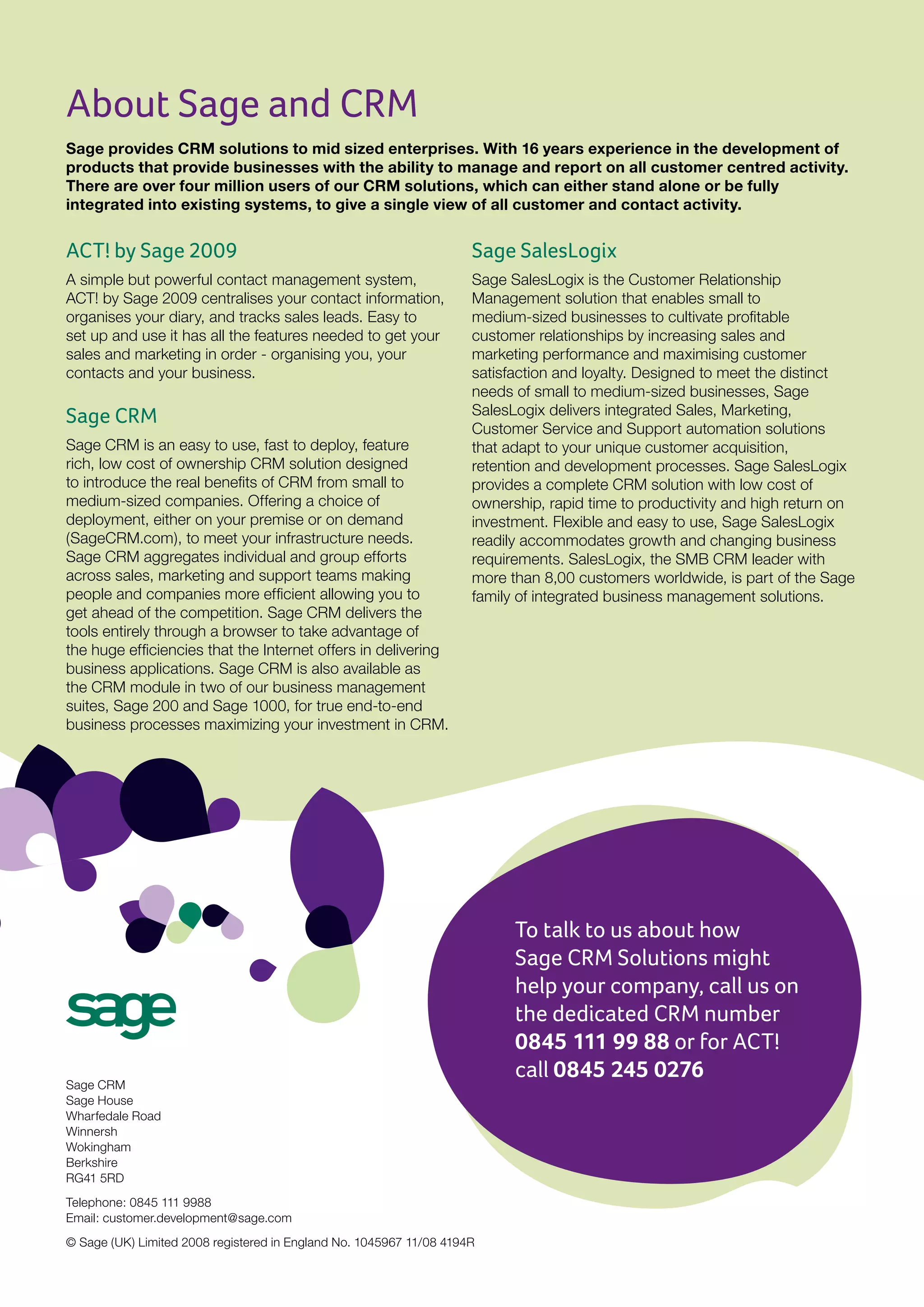 Sage - HOW TO CHOOSE A CRM | PDF