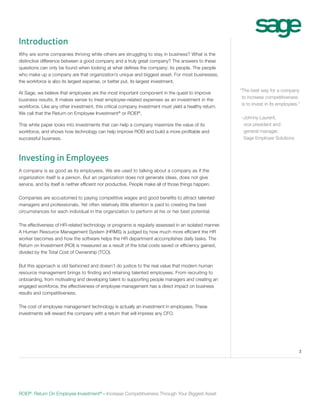ROEI®: Return On Employee Investment® Increase Competitiveness Through ...