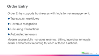 Sage Intacct Presentation - Moving from Order Entry to Contracts | PPT