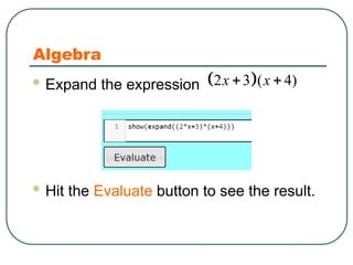 MAT1221 Sage Mathematics Calculus - Survey | PPTX