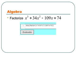 MAT1221 Sage Mathematics Calculus - Survey | PPTX