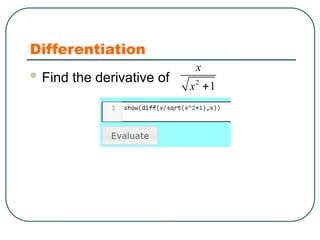 MAT1221 Sage Mathematics Calculus - Survey | PPTX