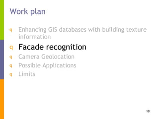 Buildings Recognition and Camera Localization Using Image Texture Description | PPT