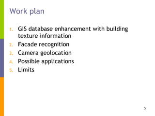 Buildings Recognition and Camera Localization Using Image Texture Description | PPT