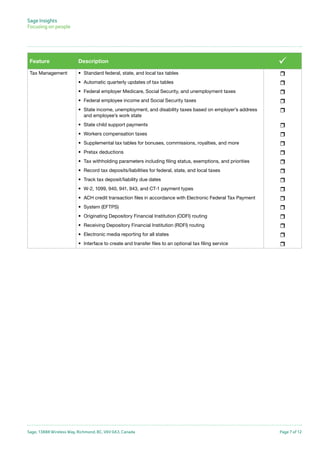 Sage Payroll Software Buyers Guide | PDF