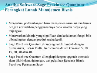 Sage peachtree quantum | PPTX