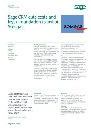 Sage Success Story Somgas Spain | PDF