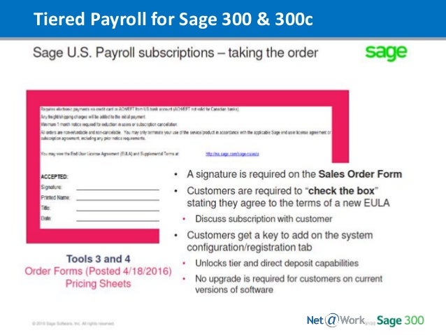 Sage Tiered Payroll for Sage 300 and Sage 300c