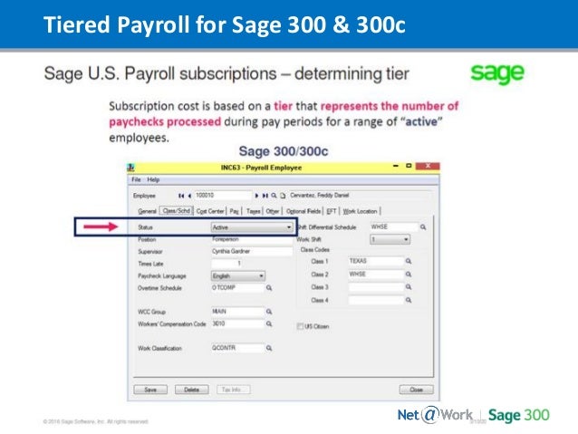 Sage Tiered Payroll for Sage 300 and Sage 300c