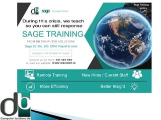 Sage training from db computer solutions | PPT