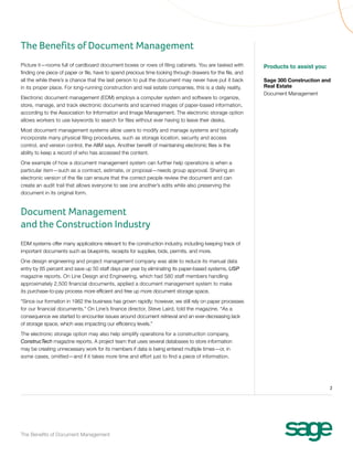 The Benefits of Document Management | PDF