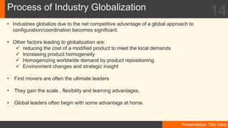 competition in Global Industries : a conceptual framework | PPTX