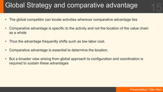 competition in Global Industries : a conceptual framework | PPTX