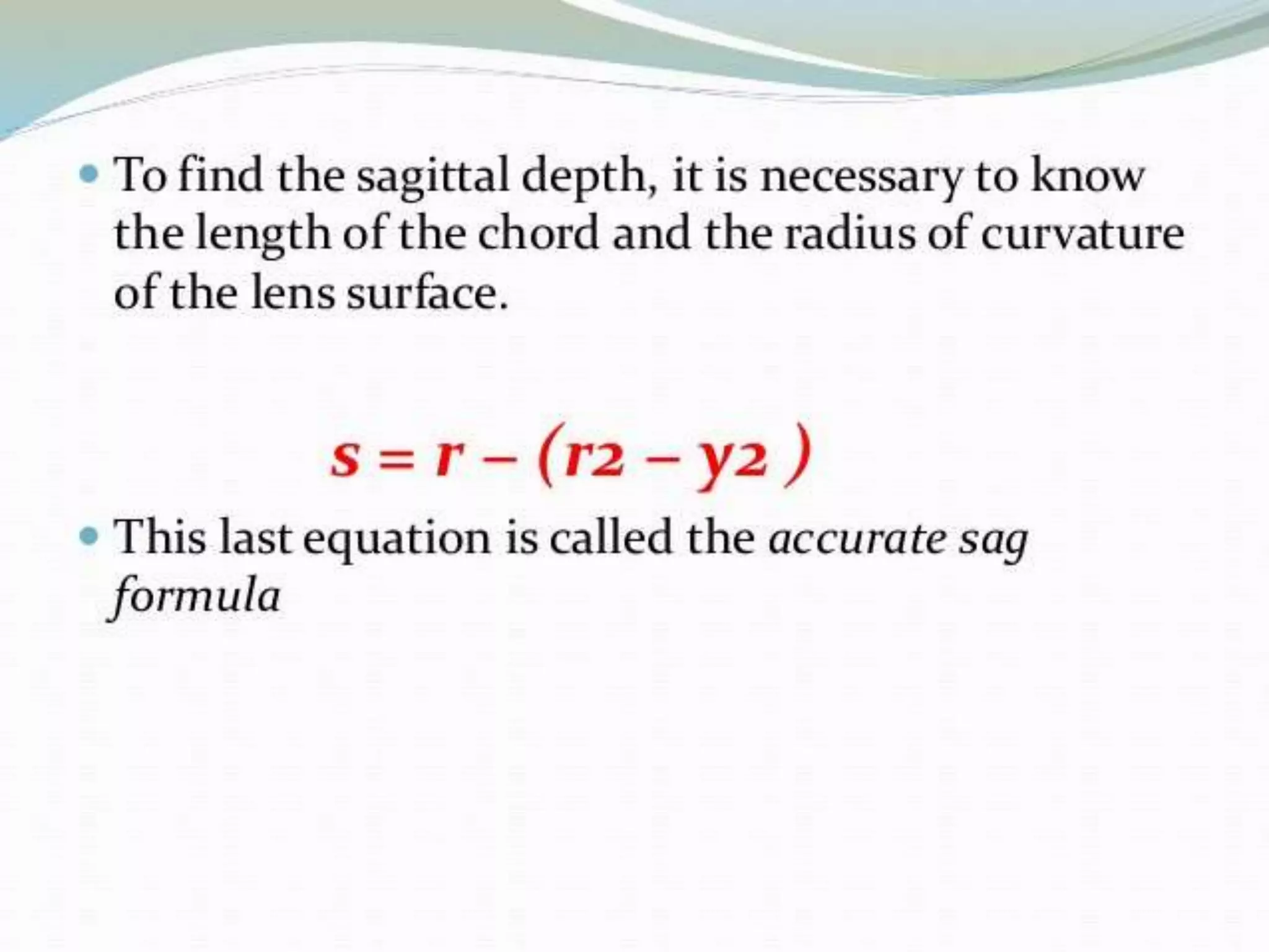 Sag formula | PPTX