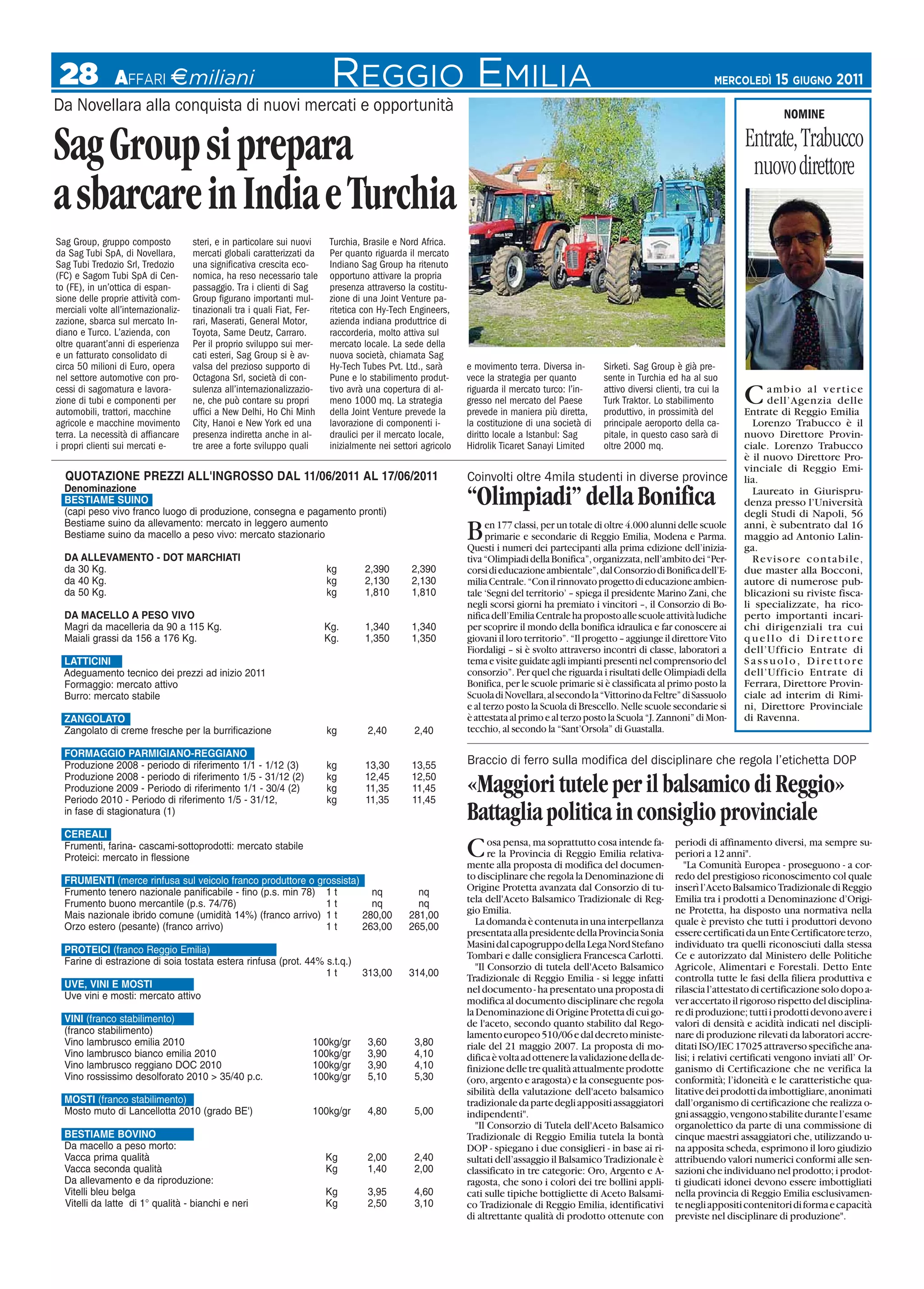 Sag Group con Octagona in India e Turchia | PDF