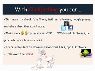 Sagi kahalany the art of clickjacking | PPT