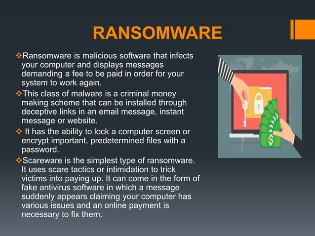 MALWARE AND ITS TYPES | PPTX