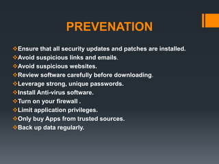 MALWARE AND ITS TYPES | PPTX
