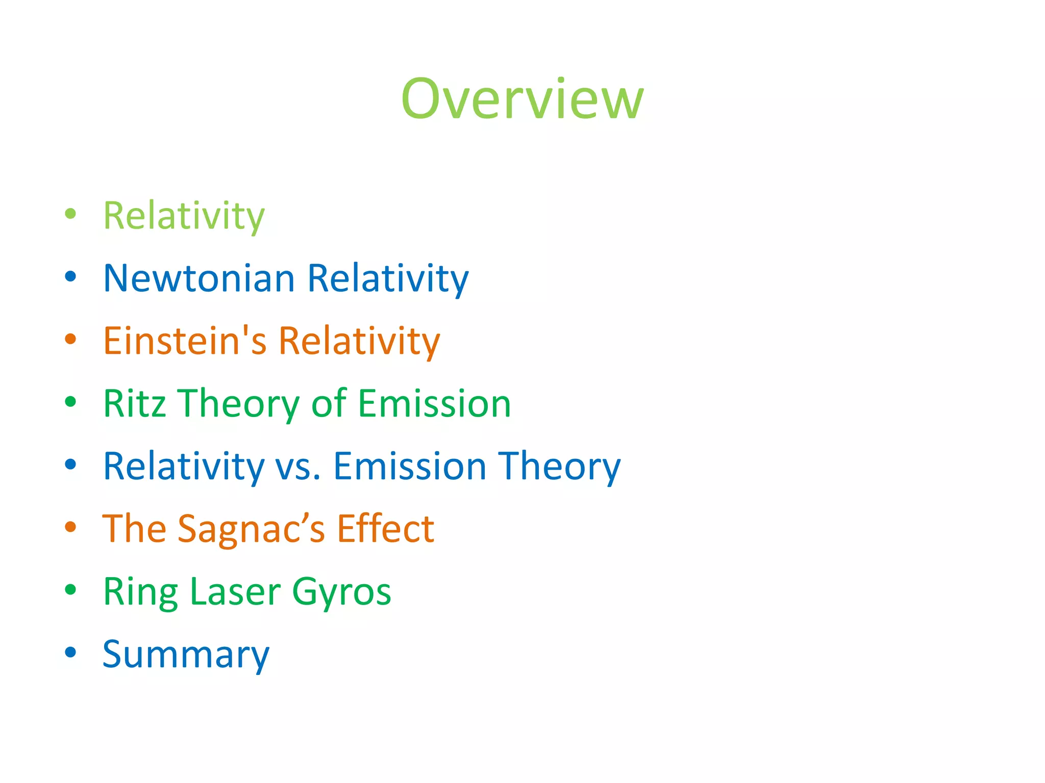 The Sagnac Effect | PPTX