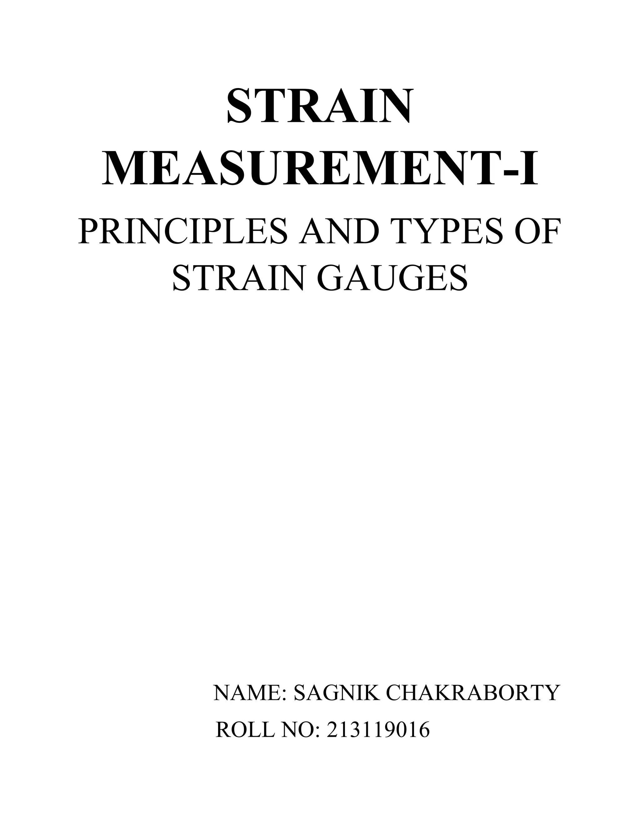 strain measurement | PDF
