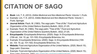 SAGO AS A STAPLE FOOD by SADYA KHAn.pptx