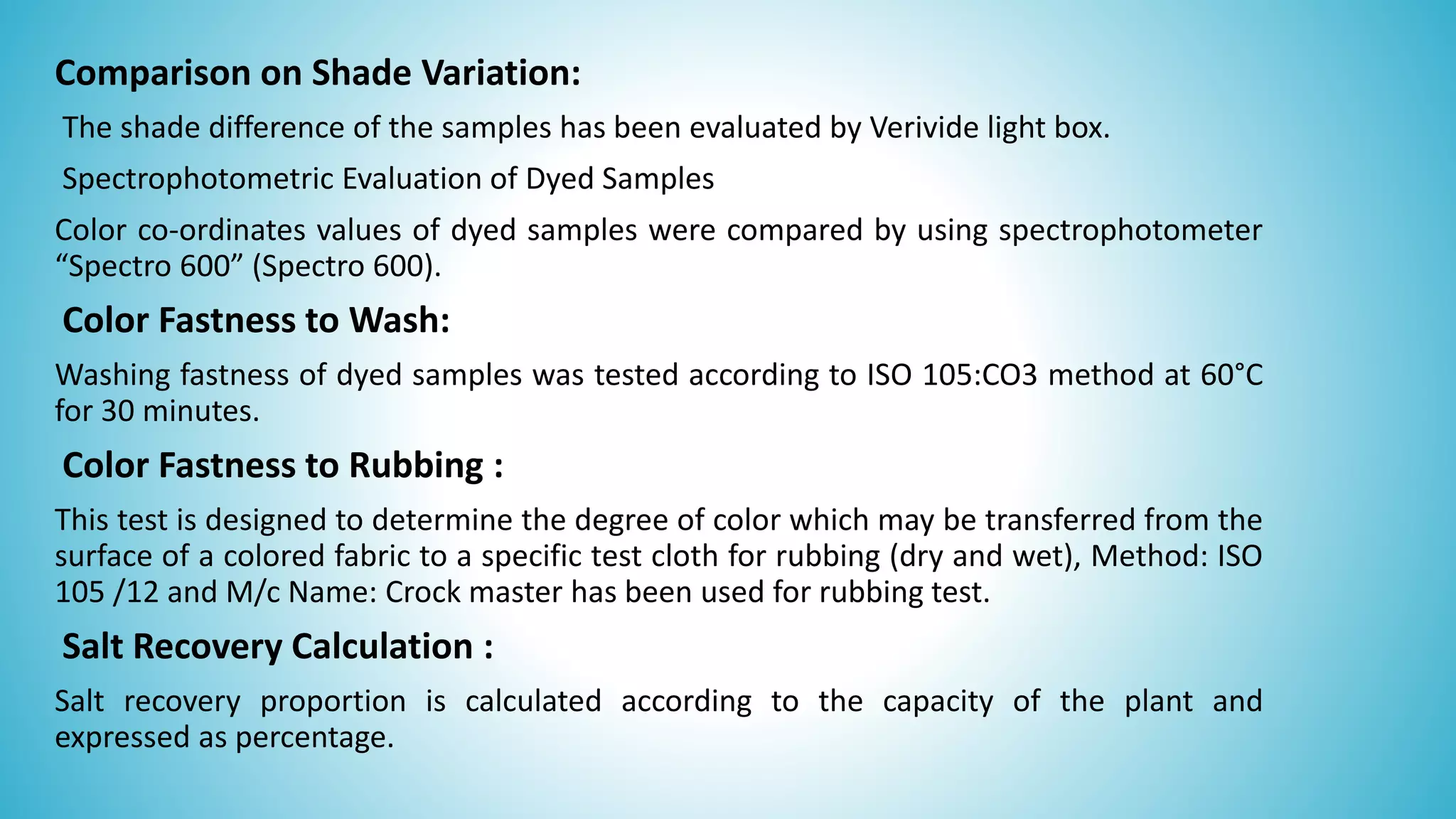 Importance of Salt Recovery Plant in Textile Dyeing Industry. | PPTX