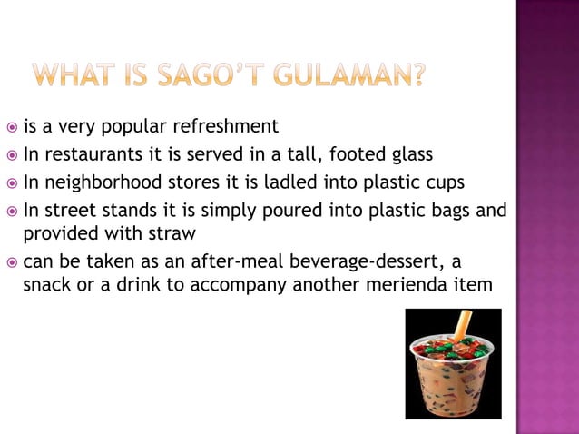 Sago't gulaman revised | PPTX