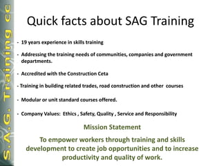 SAG TRAINING | PPT