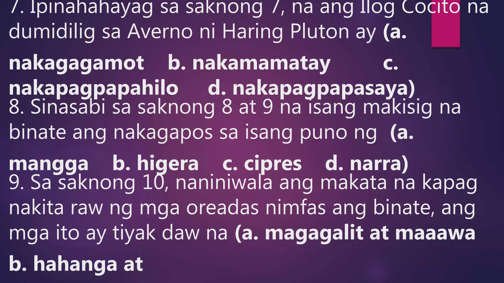 Sa gubat na mapanglaw | PPTX