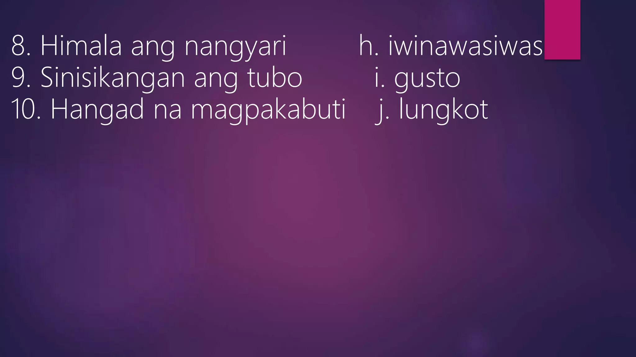 Sa gubat na mapanglaw | PPTX