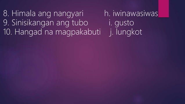 Sa gubat na mapanglaw | PPTX