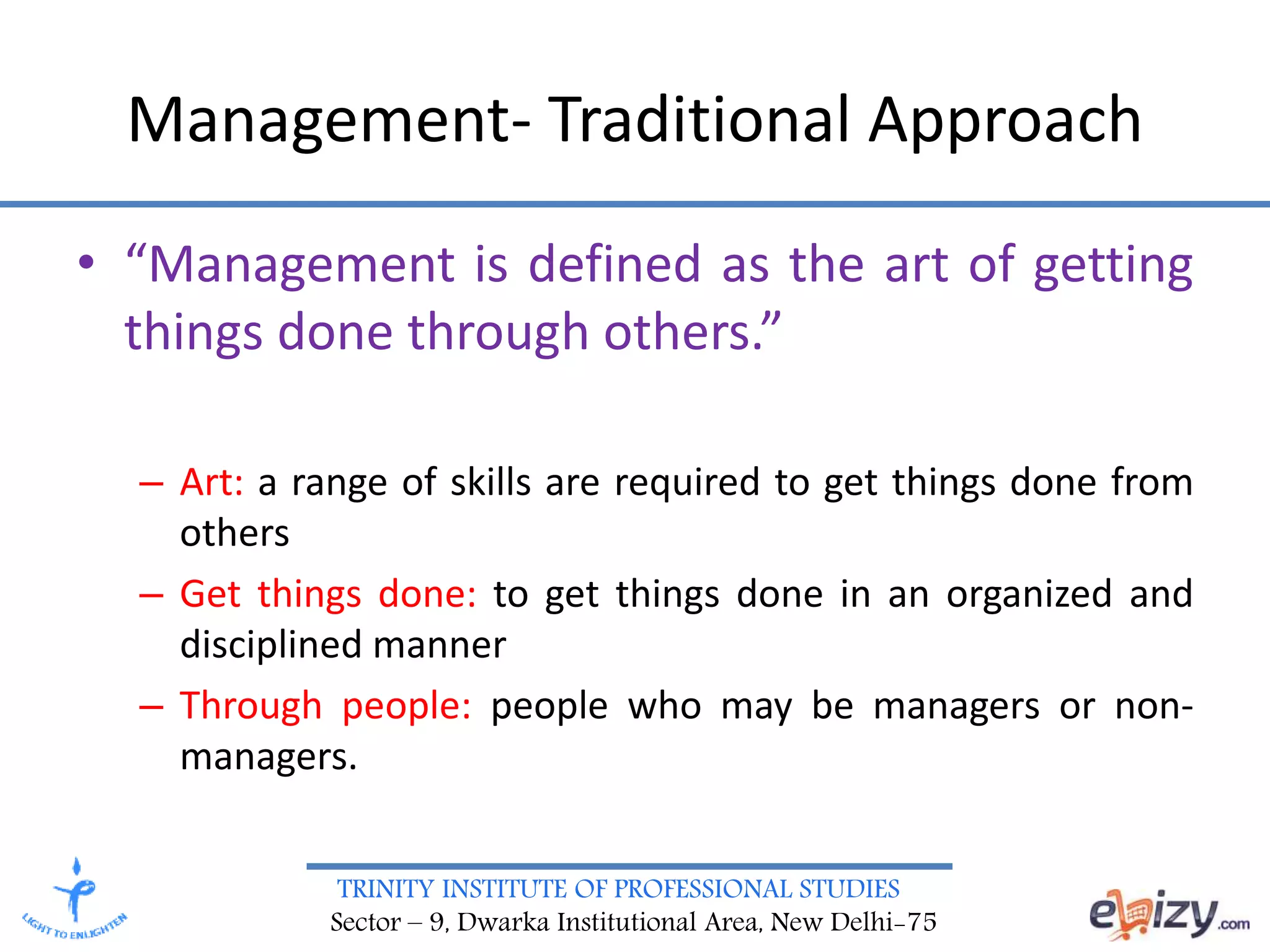 Principles of Management-Management-Concept & Meaning | PPT
