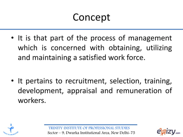 Staffing- Principles of Management | PPT