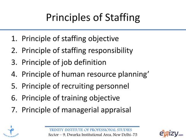Staffing- Principles of Management | PPT