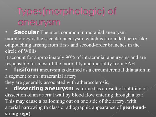Sub-arachnoid hemorrhage | PPT | Blood Disorders | Diseases and Conditions