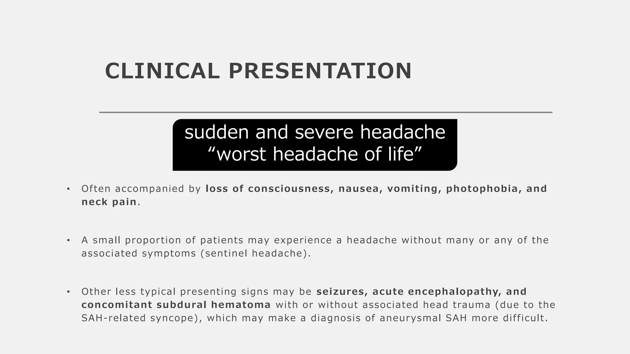 Subarachnoid hemorrhage | PPTX