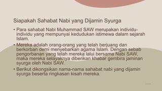 Nama Sahabat Nabi Yang Dijamin Syurga.pptx