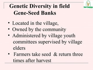 Manifesto: Suman Sahai - Grassroots Innovations in Agriculture | PPT