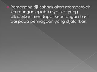 Saham (as sahnu) agama ibadah tingkatan 4 | PPTX