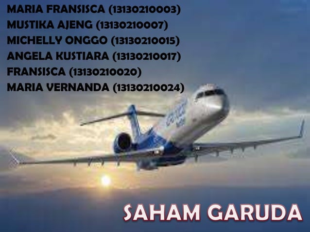 Tentang saham garuda | PPT