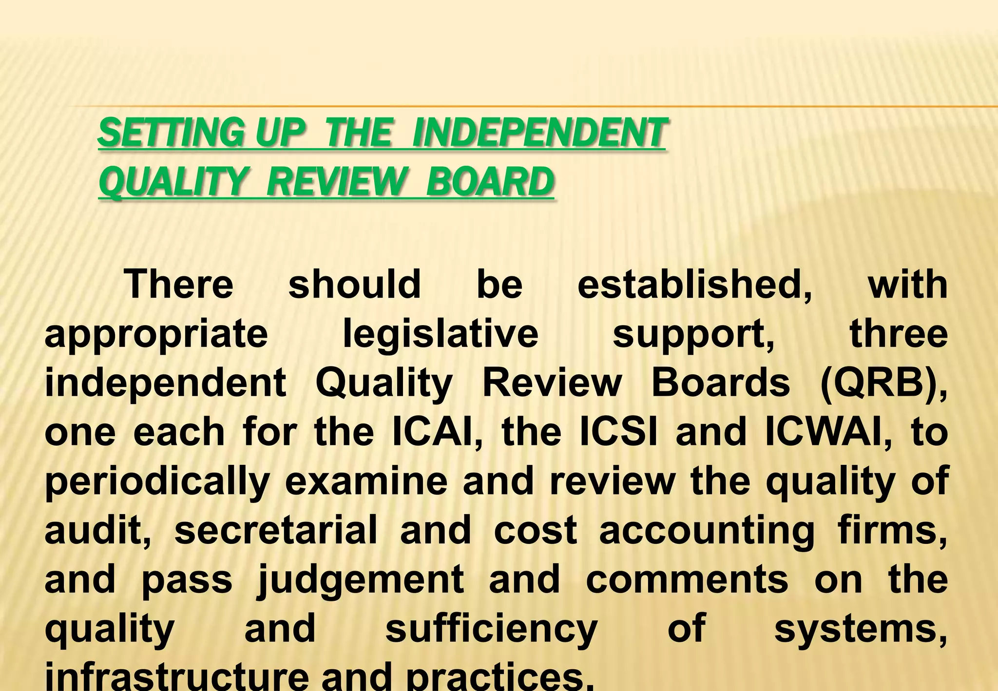 Naresh Chandra Committee Report | PPTX