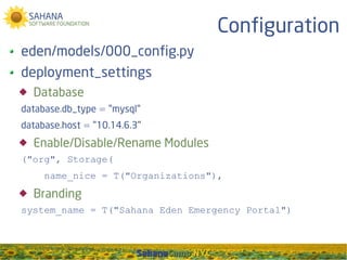 SahanaCamp NYC Day 2 PM: Deploying Sahana Eden | PPT