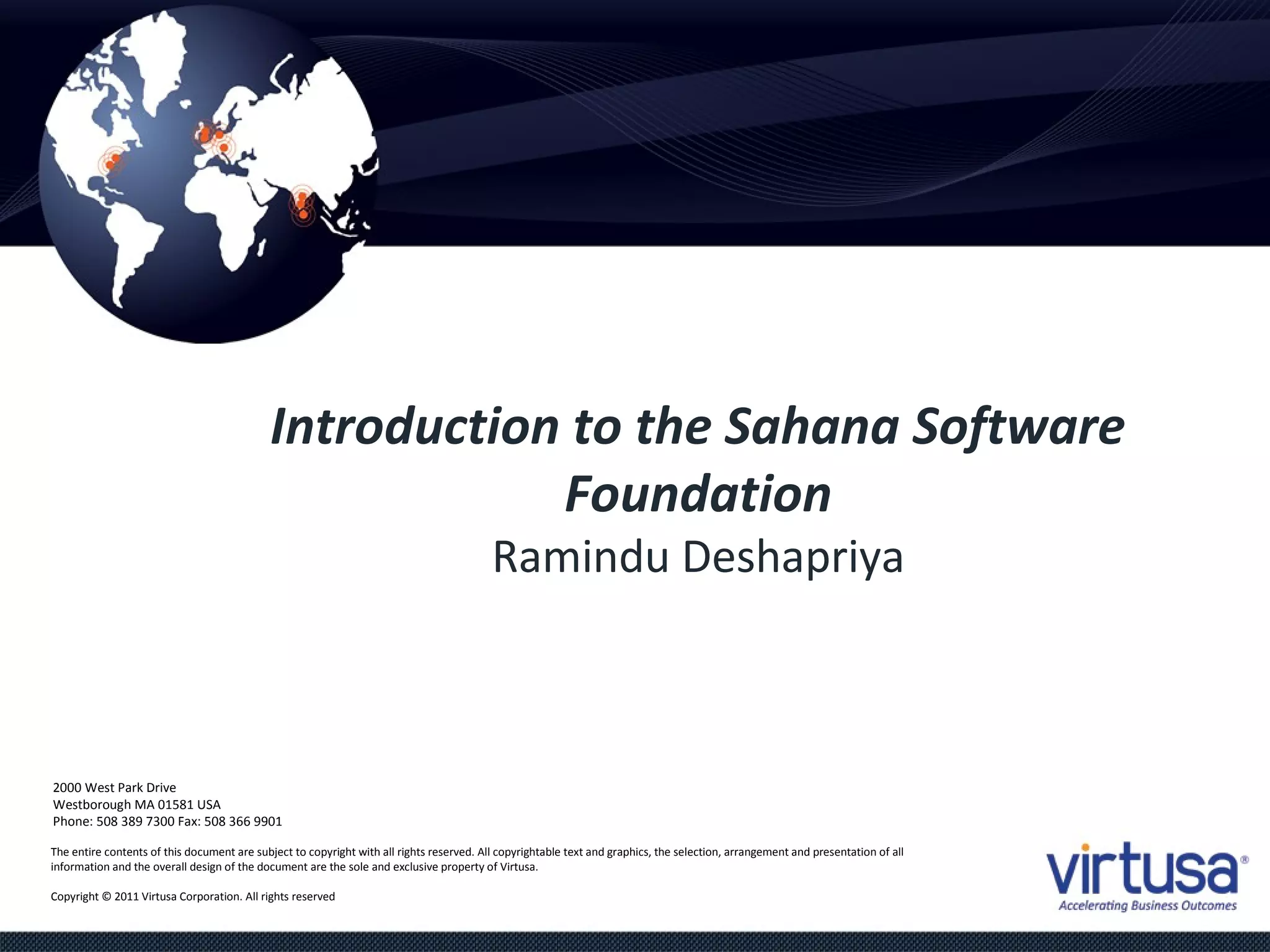 Introduction to the Sahana Software Foundation | PPT