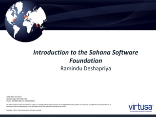 Introduction to the Sahana Software Foundation | PPT