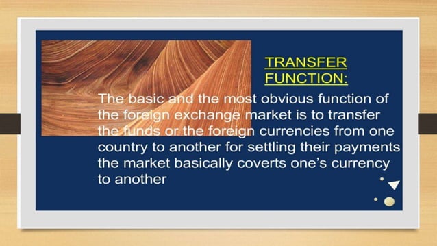Forex Market - Function and Structure | PPTX