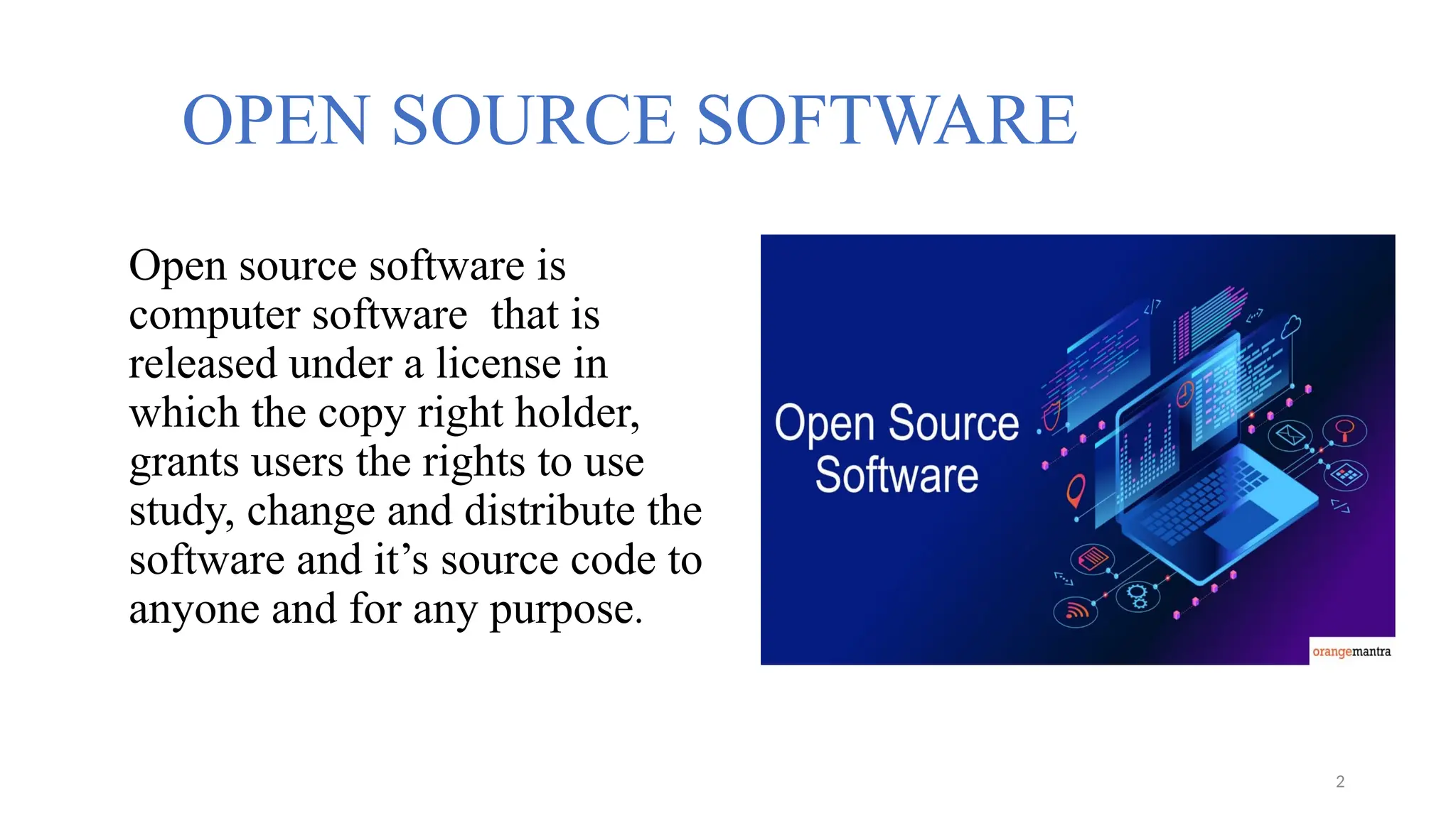 Open source software ,meaning concpet advantages and disadvantages gent ...